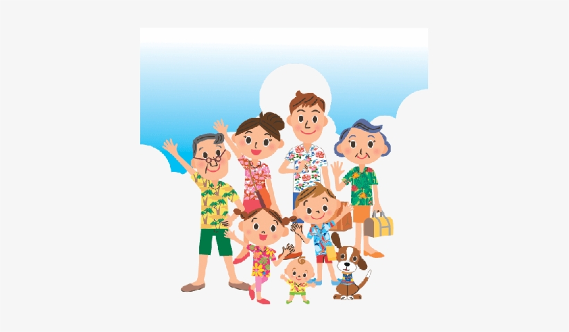 Family Summer Vacation Clip Art
