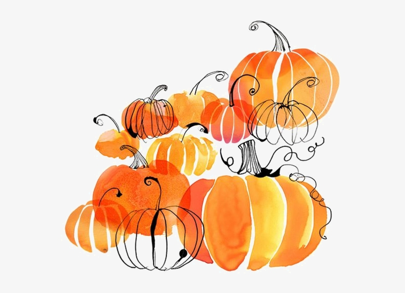 Jpg Free Pumpkin Watercolor Painting Clip - Pumpkin Illustration ...