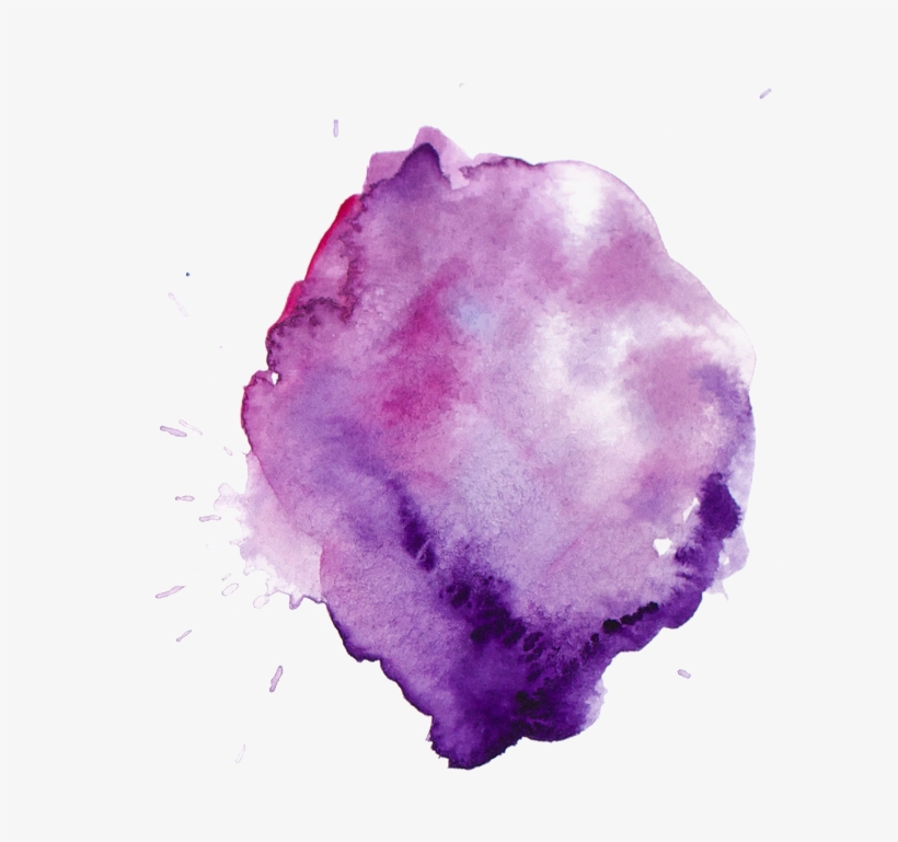 Watercolour Png Free Download - Purple Watercolor Stain Png Transparent ...