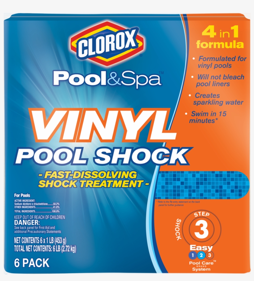 Clorox Pool&spa Vinyl Pool Shock, - Pool Shock Plus Improve Filter ...