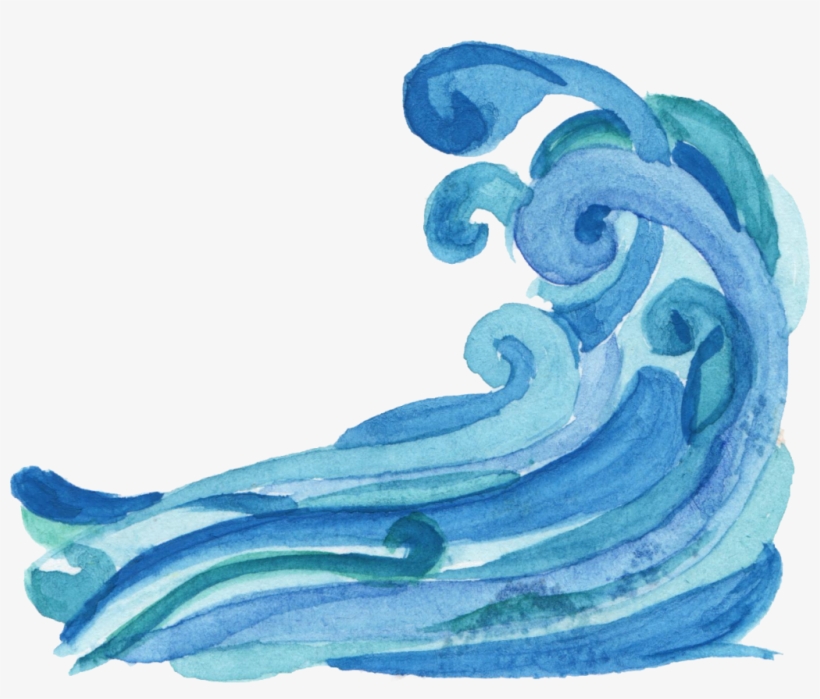 Watercolor Wave Transparent - Watercolor Wave Png Transparent PNG ...