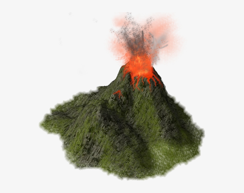 High Clipart Volcanic Mountain - Real Volcano Transparent Transparent ...