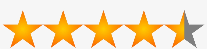 5 Stars - 4.5 Stars Transparent PNG - 2000x411 - Free Download on NicePNG