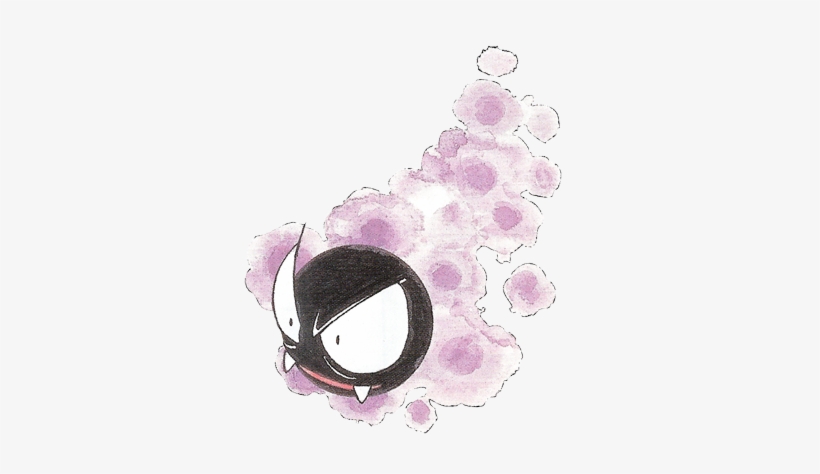 Gastly - Pokemon Red Gastly Transparent PNG - 350x398 - Free Download ...