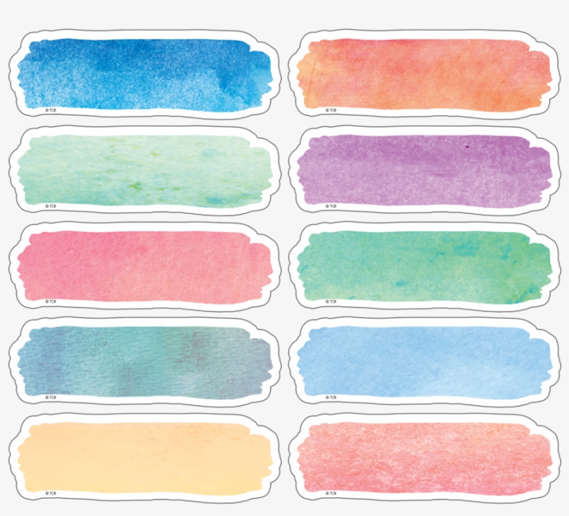 Tcr77362 Watercolor Labels Magnetic Accents Image - Teacher Created ...