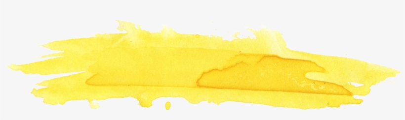 Free Download - Yellow Watercolor Brush Stroke Transparent PNG ...