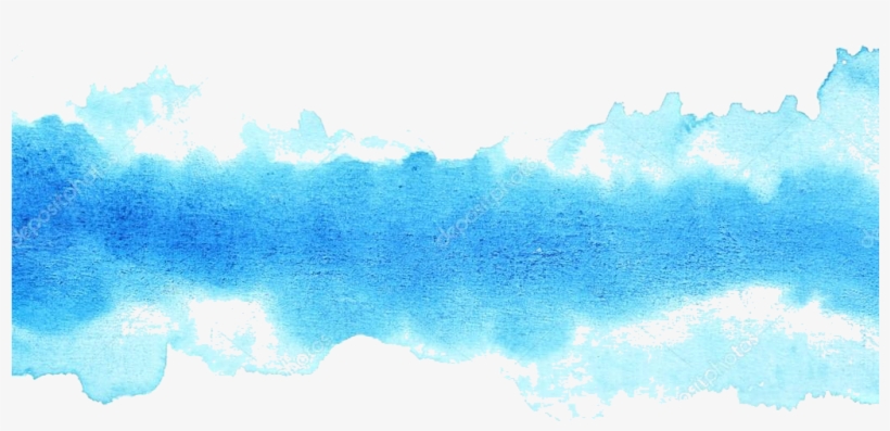 Download Blue Watercolour Gradient Fade Transparent Sticker ...