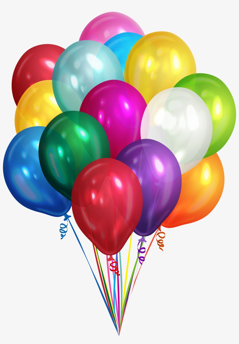 Bunch Of Balloons Transparent Transparent PNG - 5061x7000 - Free ...