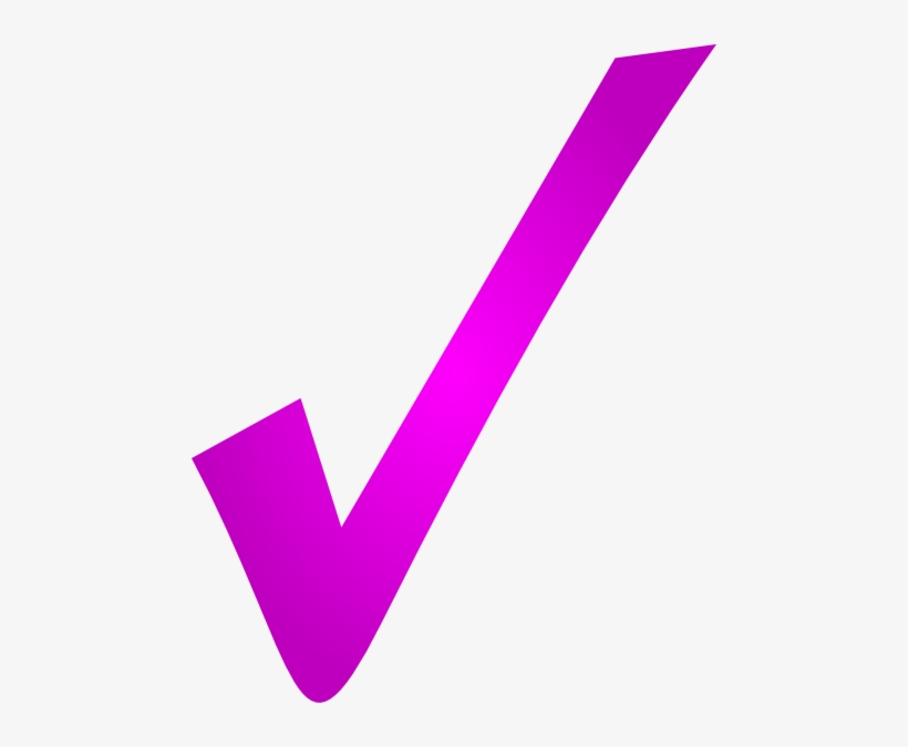 Pink Gradient Check Mark Clip Art - Pink Check Mark Clip Art ...