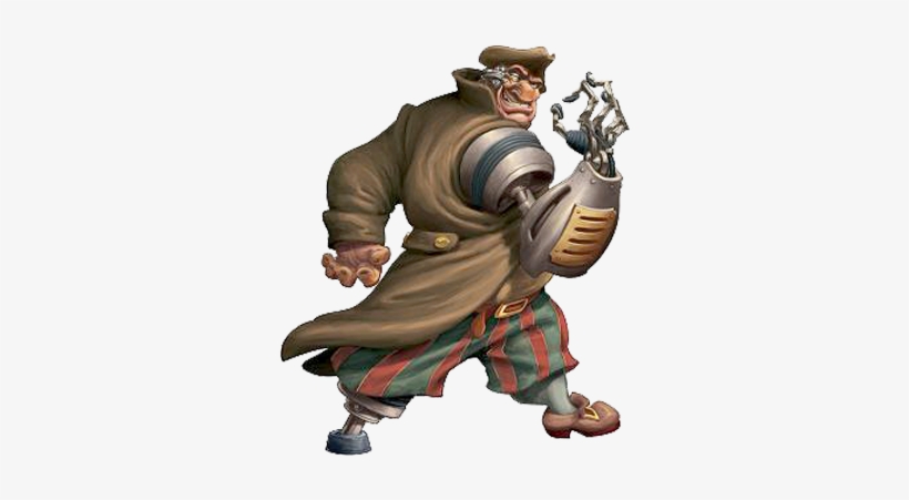 John Silver - Treasure Planet Cyborg Transparent PNG - 341x391 - Free ...