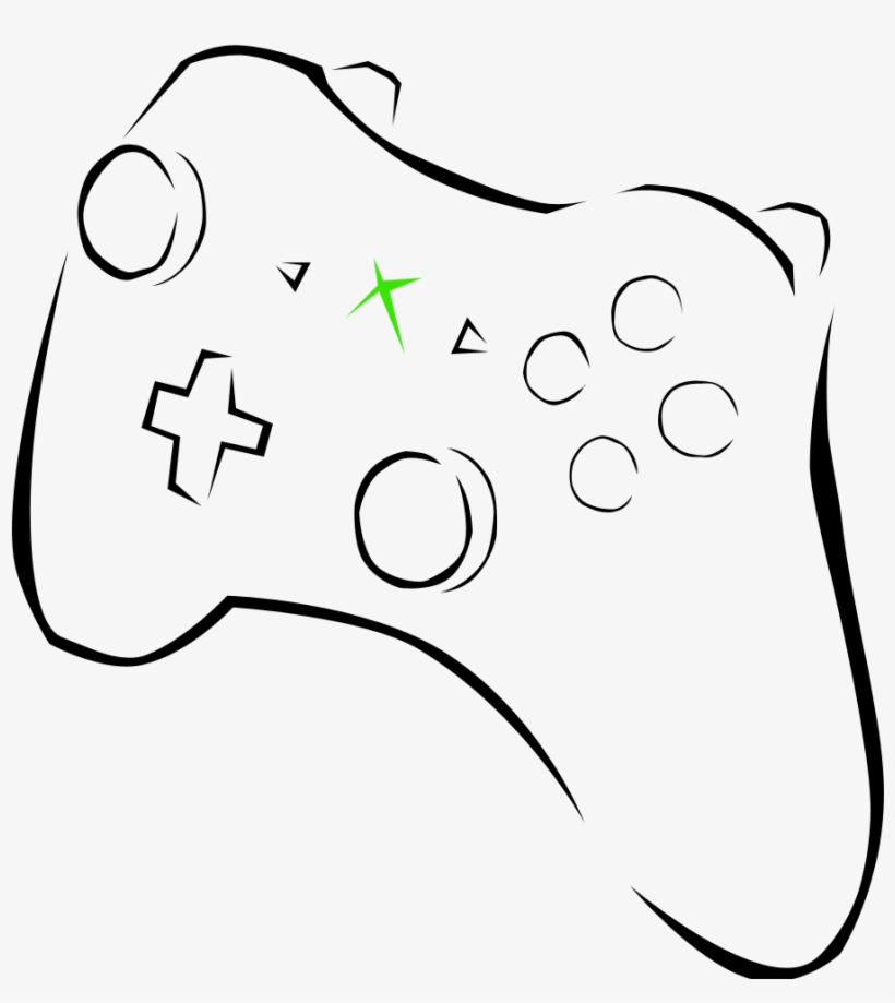 Xbox Controller Drawing Outline