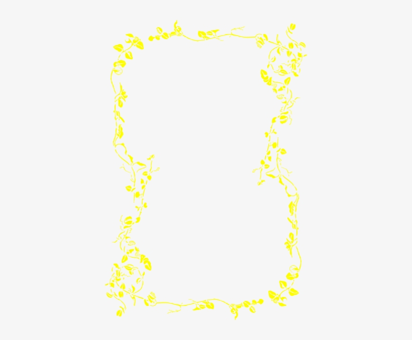 Yellow Flower Border Transparent Transparent PNG - 402x598 - Free ...