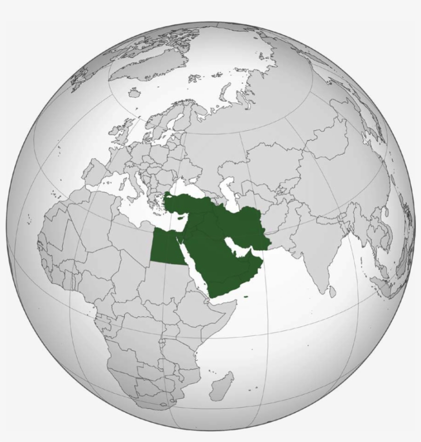 Middle East - Ideal Map Of Middle East Transparent PNG - 886x886 - Free ...