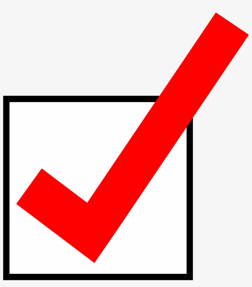 Red Checkmark Png Rough Handwritten Red Check Mark Simple Check...