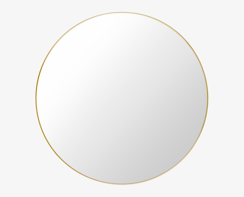 Round Mirror By Gubi - Gubi Round Hall Mirror Transparent PNG - 581x582 ...