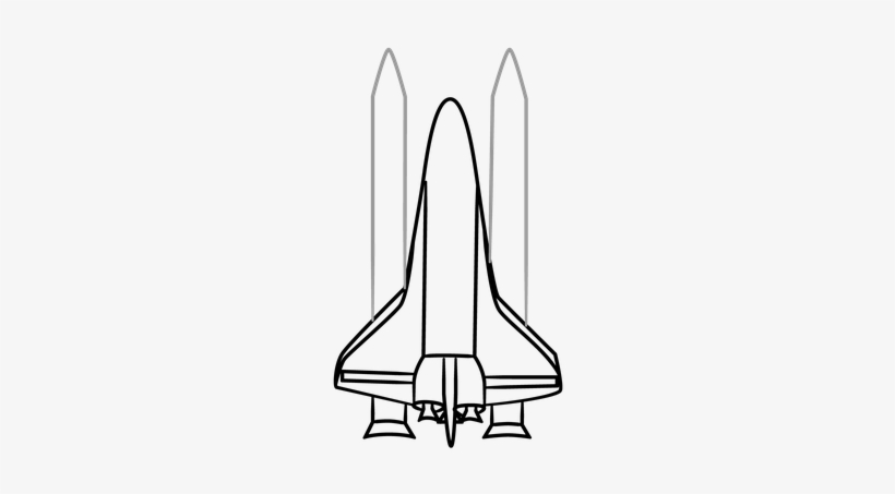 Space Shuttle Outline Drawing