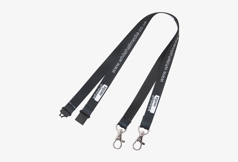 Personalised Lanyards - Lanyard With 2 Clips Transparent PNG - 441x500 ...