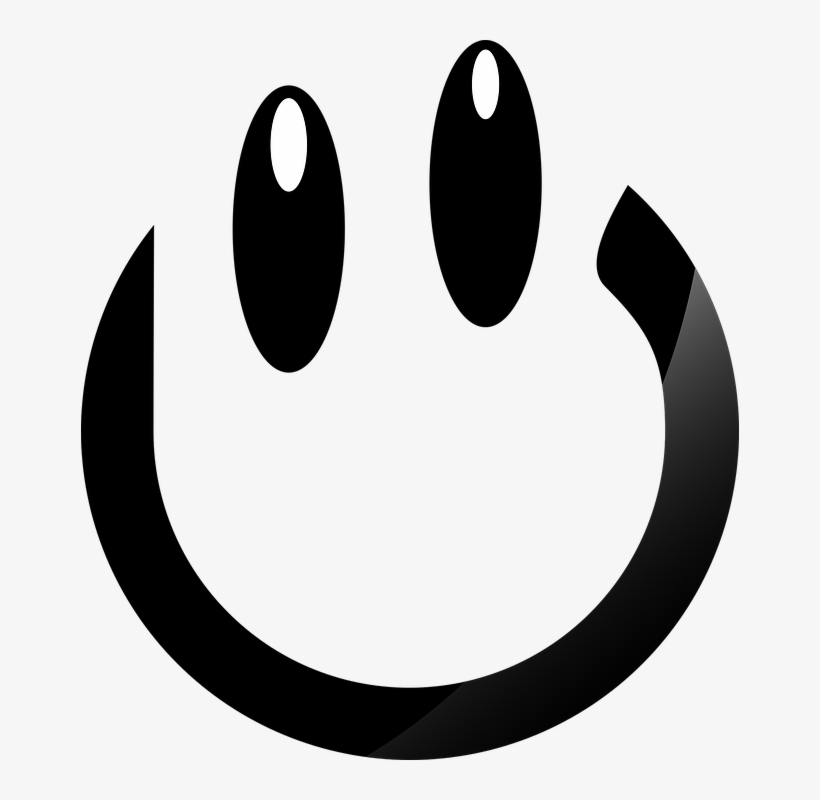Smiley, Sweet, Eyes, Black - Смайлик Вектор Png Transparent PNG ...