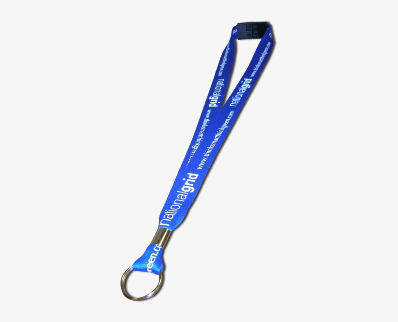 Blue Lanyard With Breakaway - Lanyard Samples Transparent PNG - 350x612 ...
