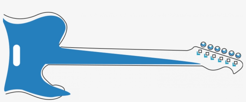 Blue Electric Guitar Vector Graphics - Blue Guitar Clip Art Transparent ...