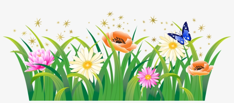 Dancing Flower Garden Gold Sparkle - April 22 Transparent PNG ...