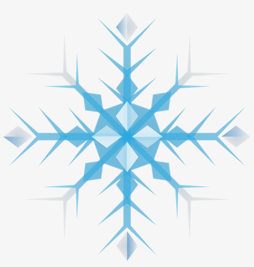 Snowflake Free To Use Clip Art - Blue Snowflake Clip Art Transparent ...