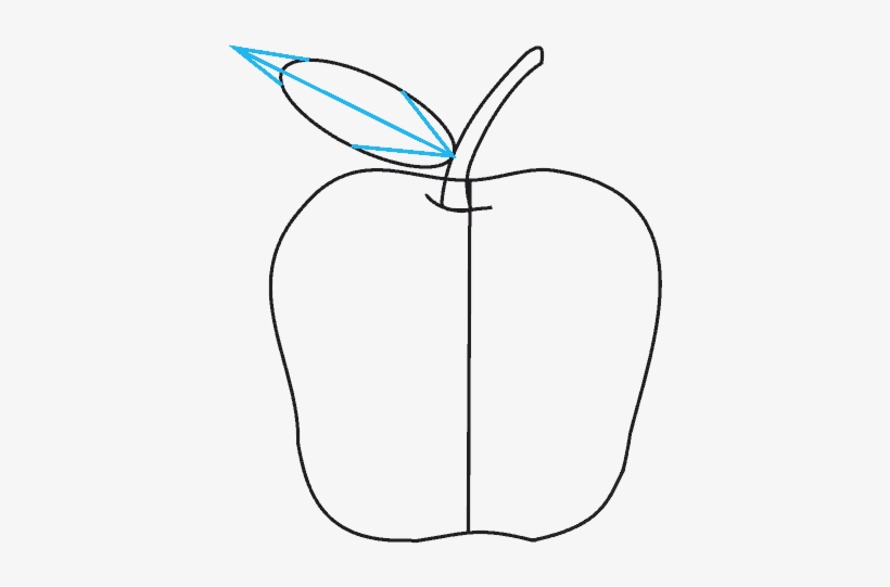 Apple Drawing Disney - Line Art Transparent PNG - 678x600 - Free ...