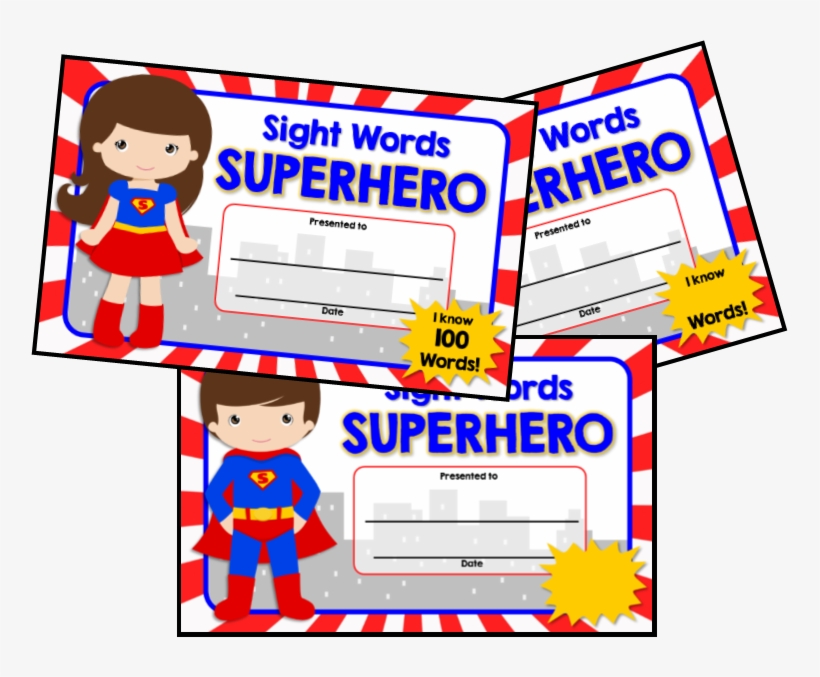 Sight Word Printable Award Certificates 274768 - Sight Word Certificate ...