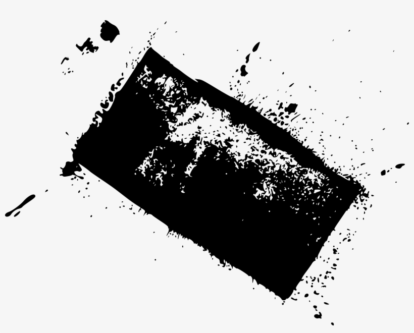 4 Grunge Rectangle Stamp Splatter Vol - Illustration Transparent PNG ...