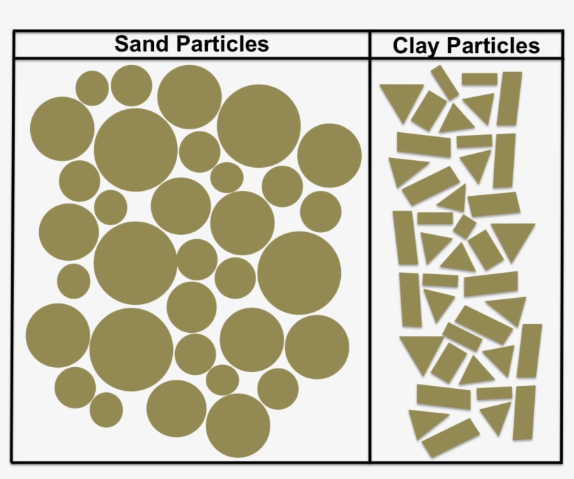 Organic Matter - Clay Particles Vs Sand Particles Transparent PNG ...