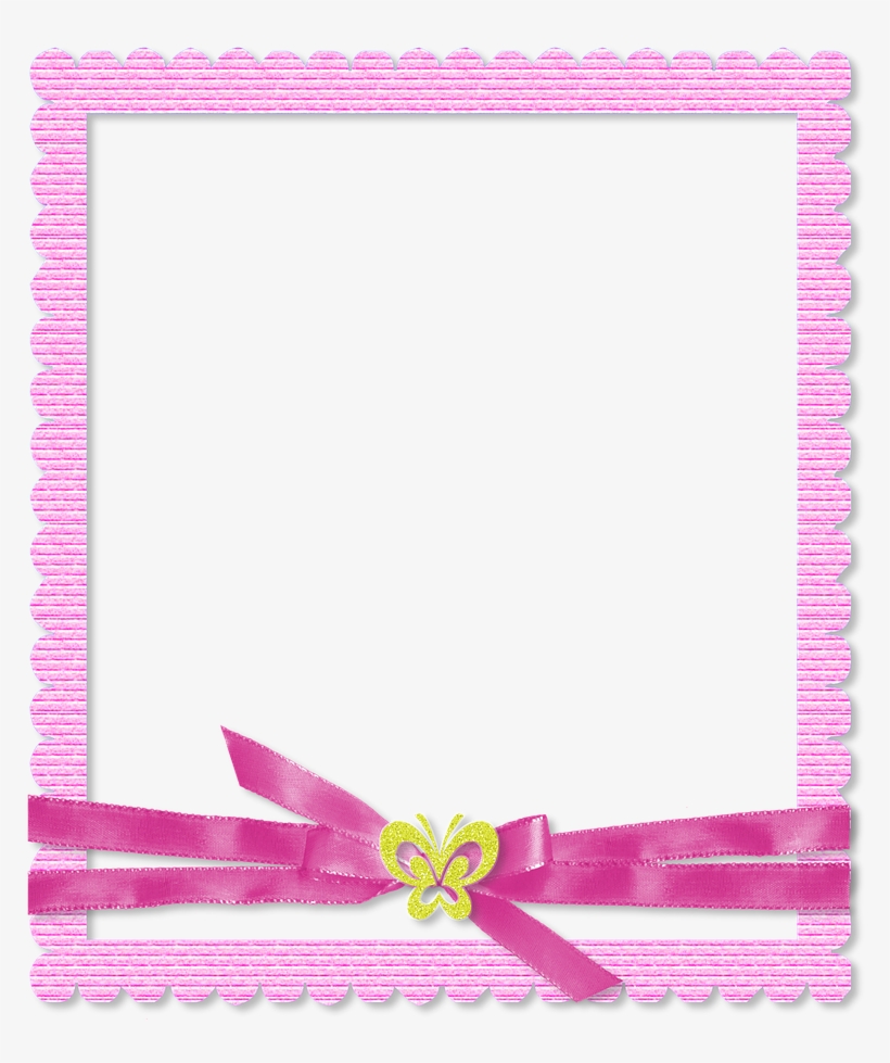 Photo Frame Scrapbook Pink Color Png Image - Marcos Color Rosado En Png ...