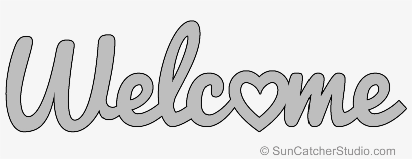 Welcome Heart Pattern 2,100×752 Pixels - Pattern Transparent PNG ...