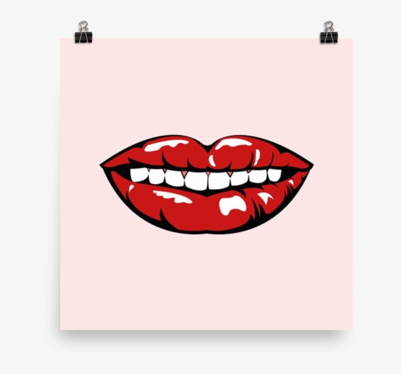 Art Print - Lips Cartoon Colorful Transparent PNG - 1000x1000 - Free ...