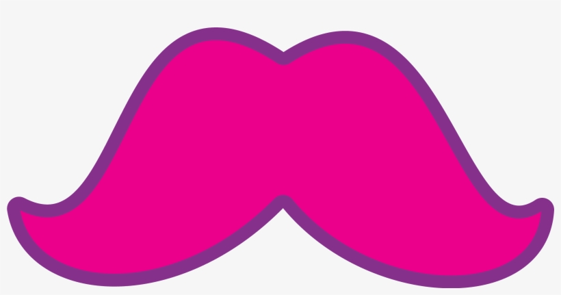 Pink Mustache - Cartoon Mustache Pink Transparent PNG - 3301x1576 ...