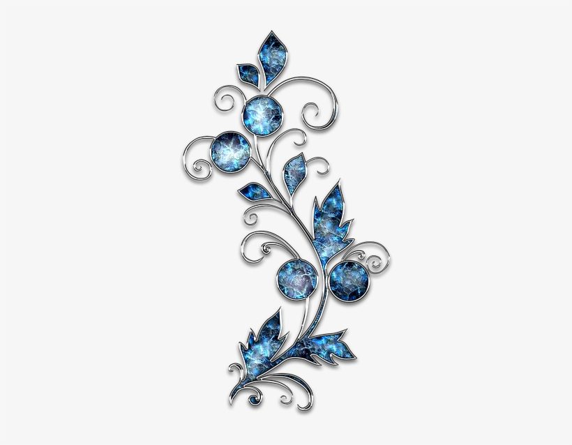 Decor 2483214 960 720 10 Dec 2017 - Blue Silver Flowers Png Transparent ...