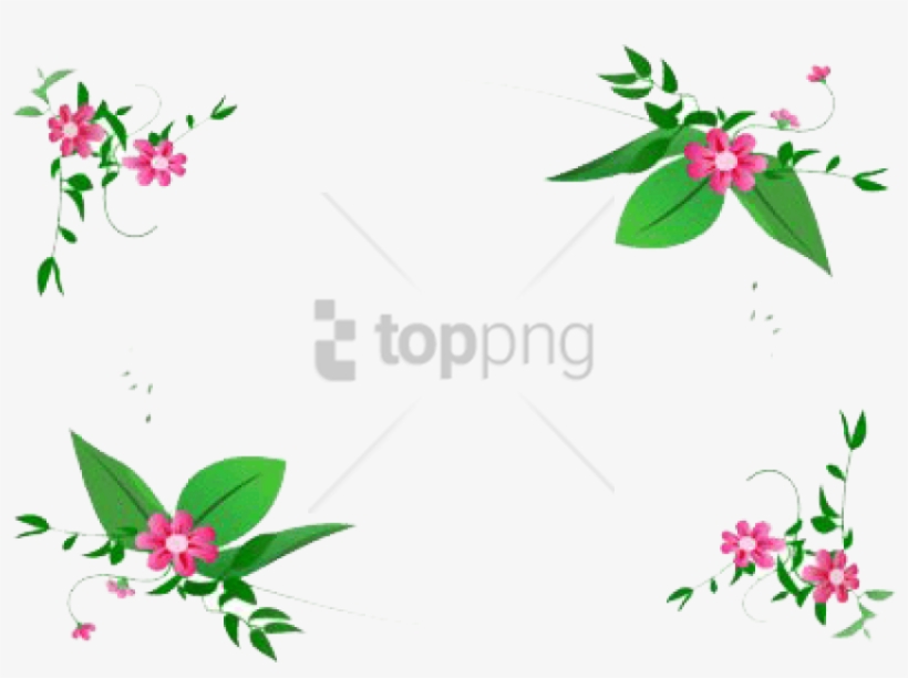 Free Png Flowers Frame Small Png Image With Transparent - Page Border ...