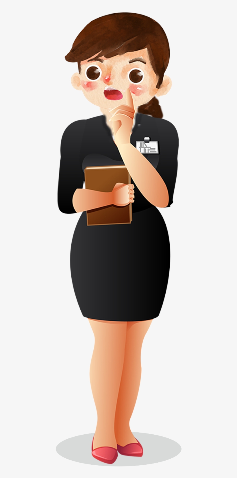 Female Salesperson Cartoon