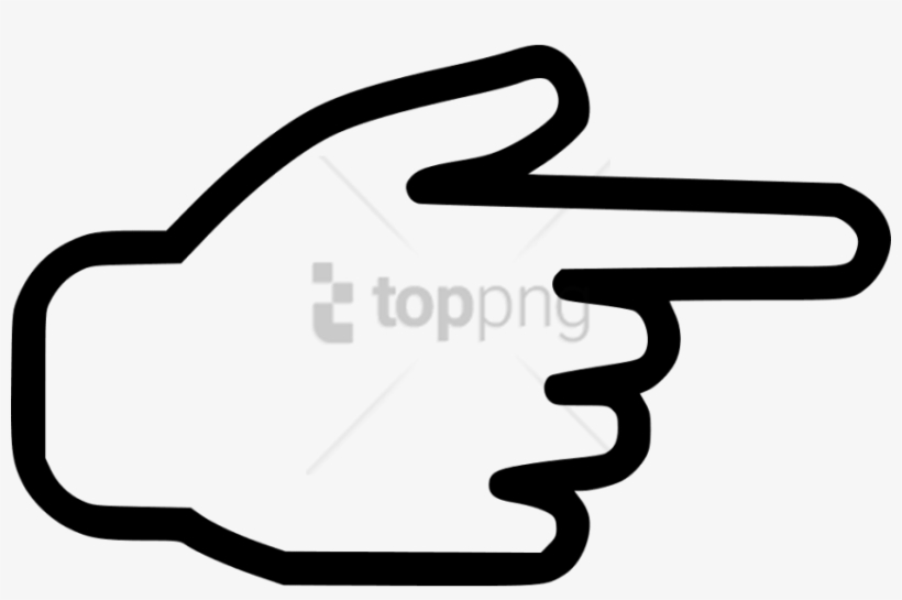 Pointing Right Hand Icon