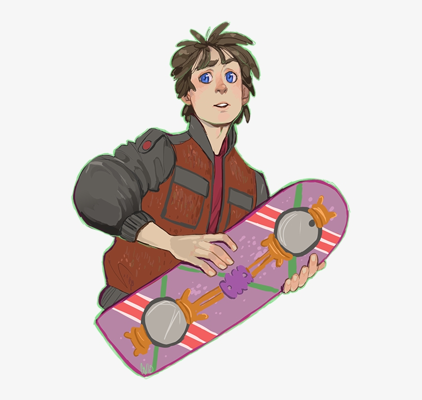 Back To The Future Clipart Marty Mcfly - Cartoon Transparent PNG ...
