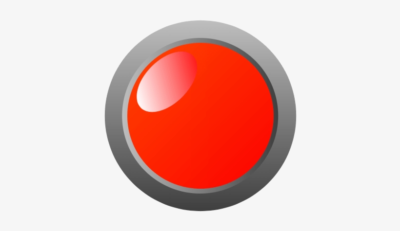 Easy & The Big Red Button - Big Red Button Transparent Transparent PNG ...