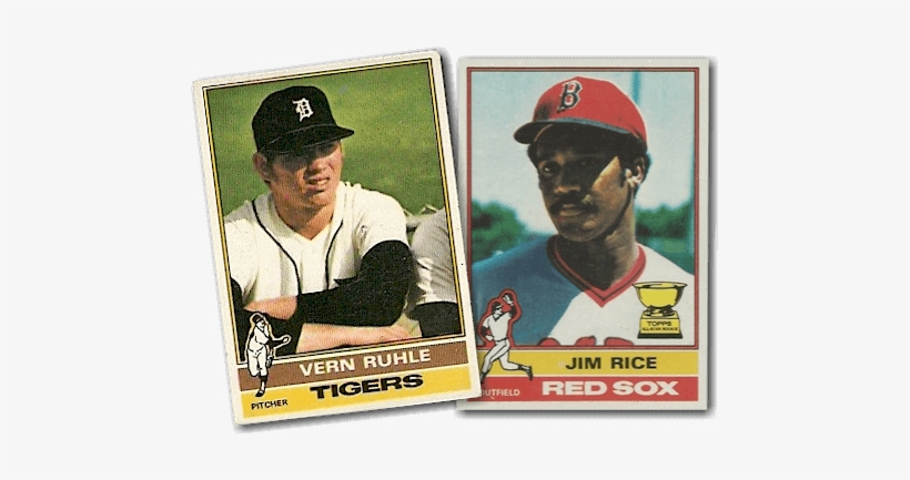 Vern Ruhle And Jim Rice - 1976 Topps #340 Jim Rice Red Sox Hof Psa 8 ...