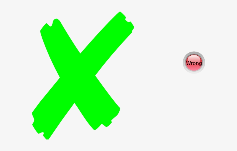 Download Green Check Red X Png Download - Green X Mark - HD Transparent ...