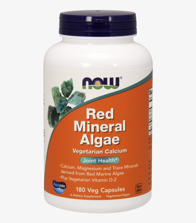 Red Mineral Algae Veg Capsules - Now Red Mineral Algae,180 Veg Capsules ...