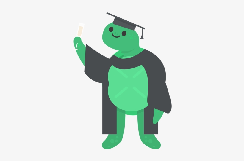 Turtle-cheers - Graduation Ceremony Transparent PNG - 400x469 - Free ...