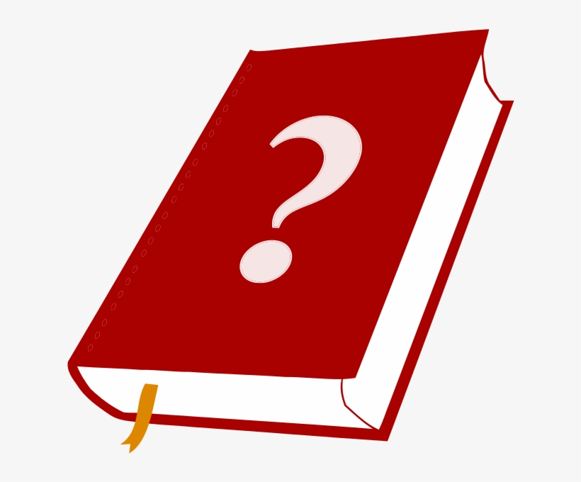 Book Cover Question Mark Image - Book With Question Mark Transparent ...
