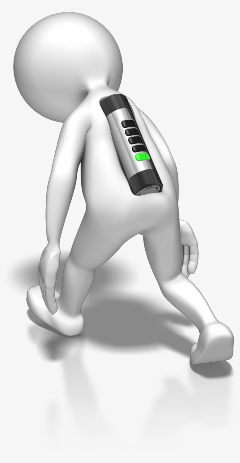 Stick Figure Low Battery 1600 Clr - Clip Art Transparent PNG - 870x1600 ...