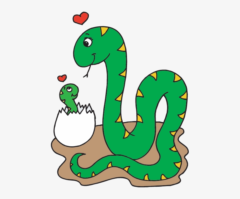 Download Mom Snake - Cartoon Snake With Eggs - HD Transparent PNG ...