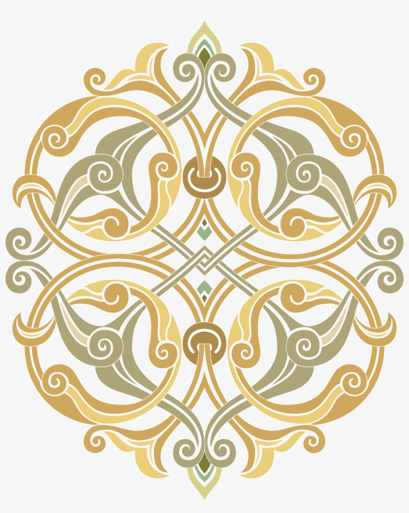 Turkish Vector Gold Damask Transparent PNG - 7352x8856 - Free Download ...