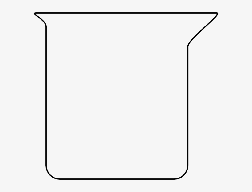Beaker Free Download Best X Outline Clip - Paper Product Transparent ...