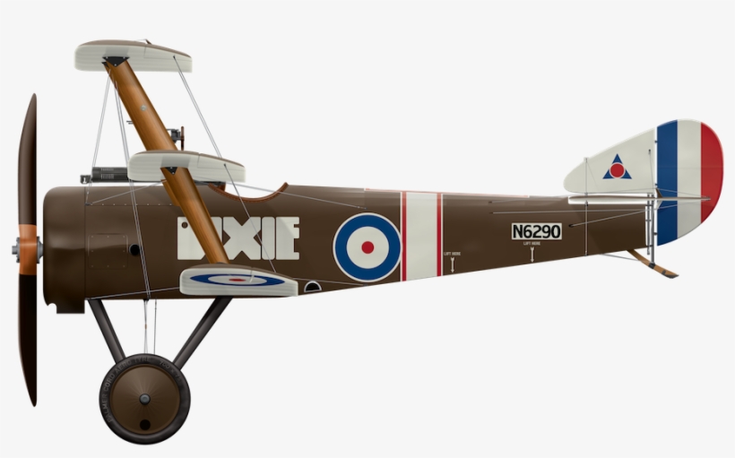 World War - Ww1 Sopwith Triplane Black Flight Transparent PNG ...